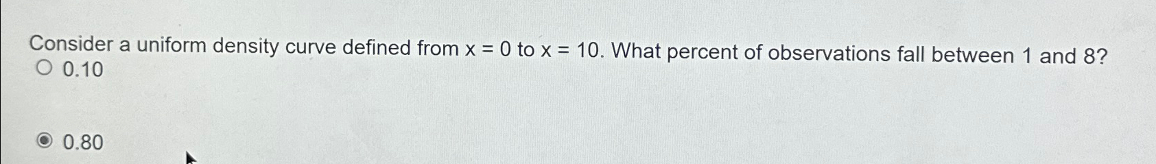 Solved Consider a uniform density curve defined from x=0 ﻿to | Chegg.com