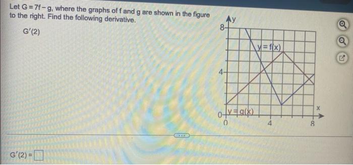 Solved Let G=7f-g, where the graphs off and g are shown in | Chegg.com