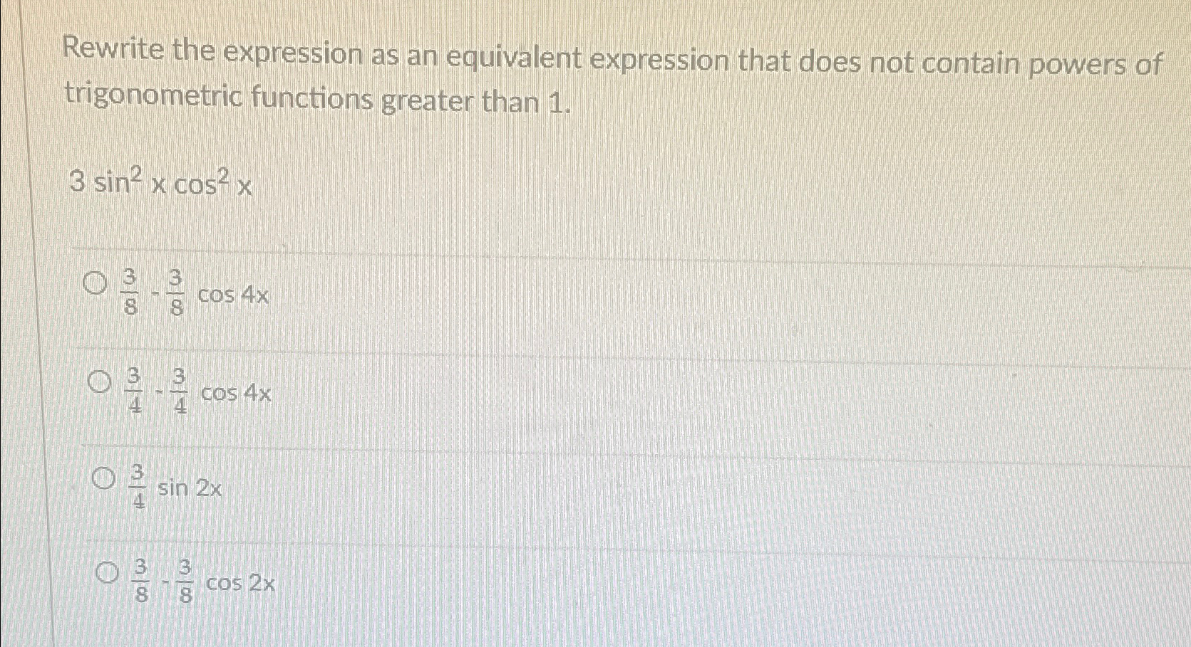 Solved Rewrite the expression as an equivalent expression | Chegg.com