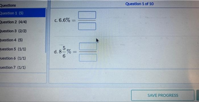 Solved Convert each percent to its equivalent fraction in | Chegg.com