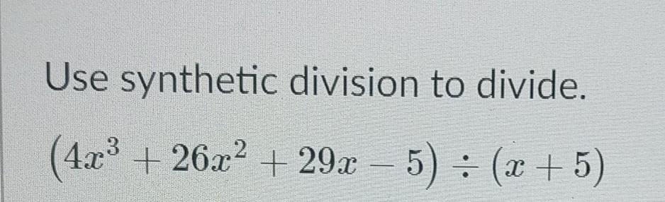 Solved Factor. 23 +522 2x – 10 Use synthetic division to | Chegg.com