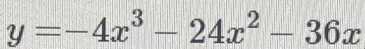 Solved y=-4x3-24x2-36x ﻿find x and y intercepts | Chegg.com