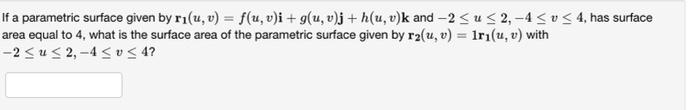 Solved If a parametric surface given by | Chegg.com