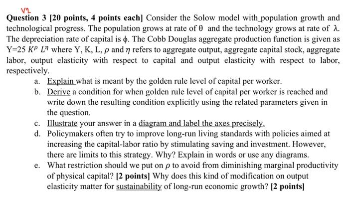 Solved Question 3 20 Points 4 Points Each Consider The 