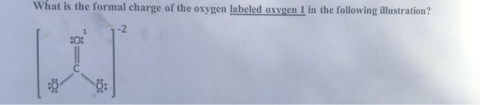Solved What is the formal charge of the oxygen labeled | Chegg.com