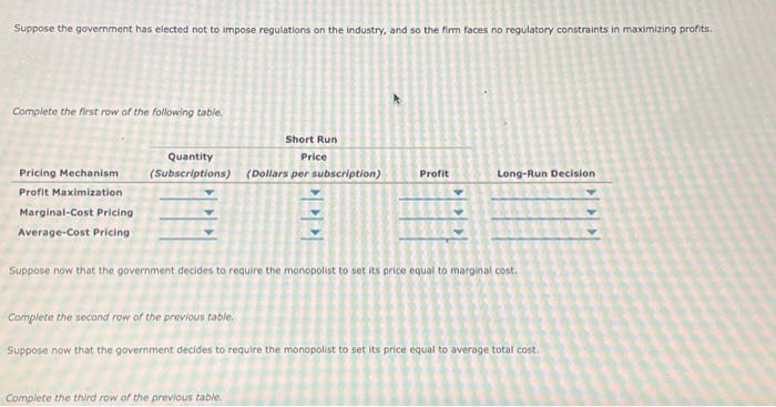 7. Regulating a natural monopoly Consider the only | Chegg.com