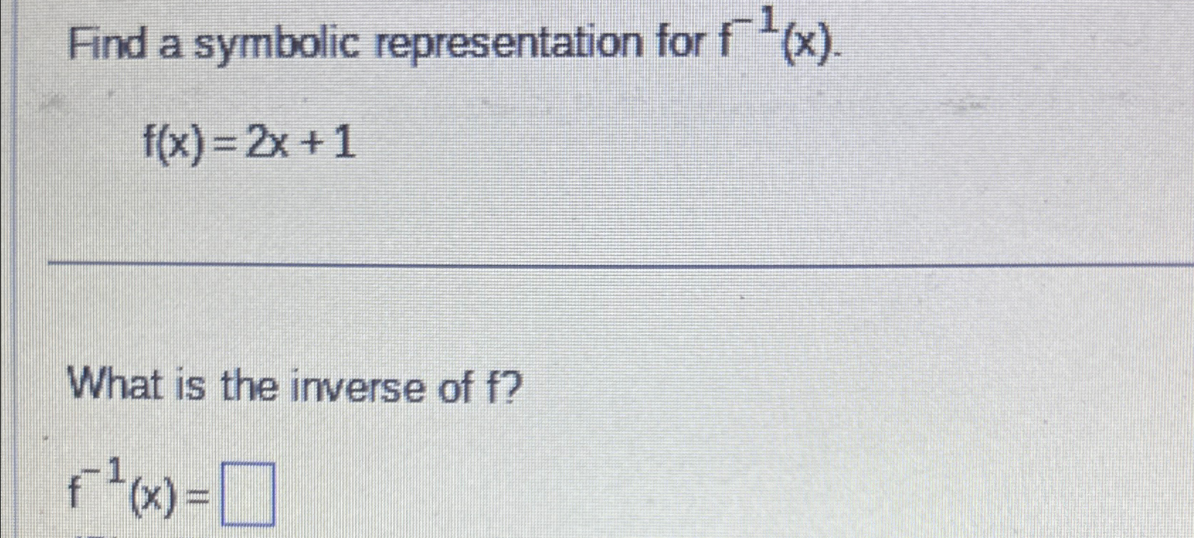 Solved Find a symbolic representation for | Chegg.com