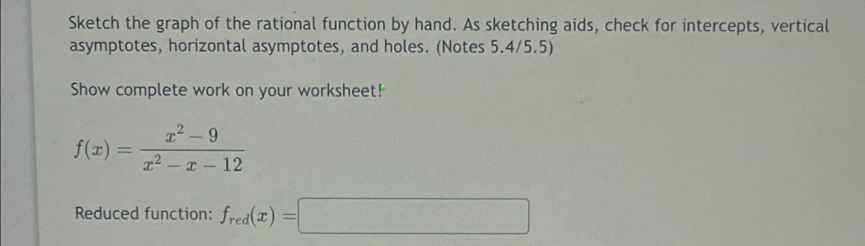 Solved Sketch the graph of the rational function by hand. As | Chegg.com