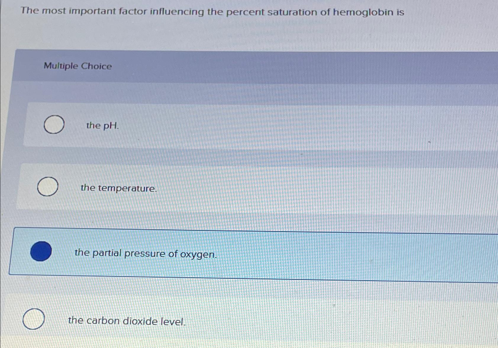 Solved The most important factor influencing the percent | Chegg.com