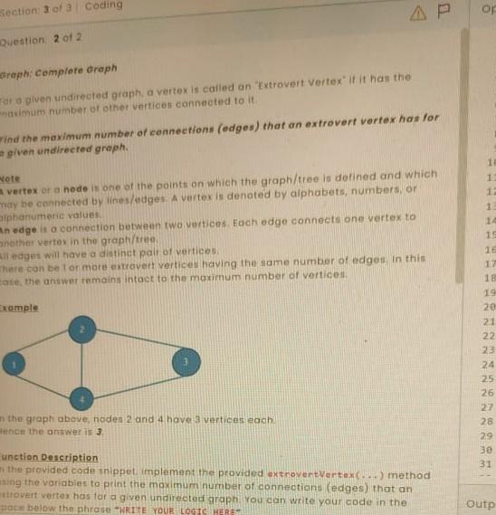 sraph, complete oraph Tar given undirected graph, a | Chegg.com