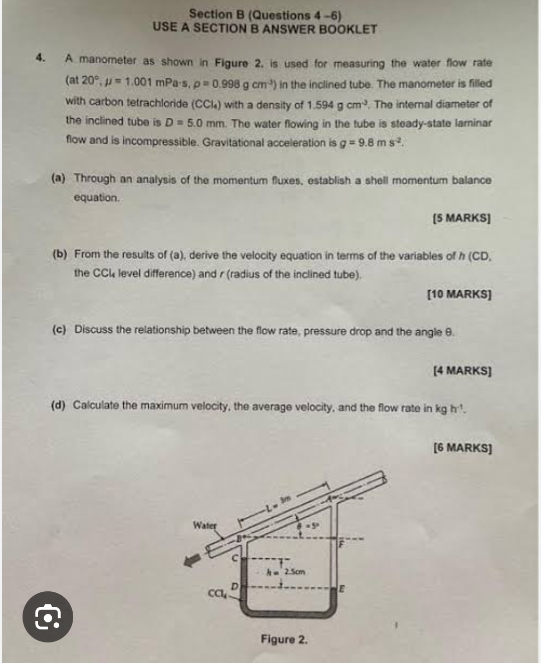 Solved Section B (Questions 4-6) ﻿USE A SECTION B ANSWER | Chegg.com