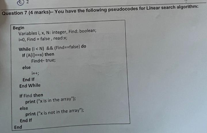 Solved 4 (3 marks) - Draw a flowchart diagram to find and | Chegg.com