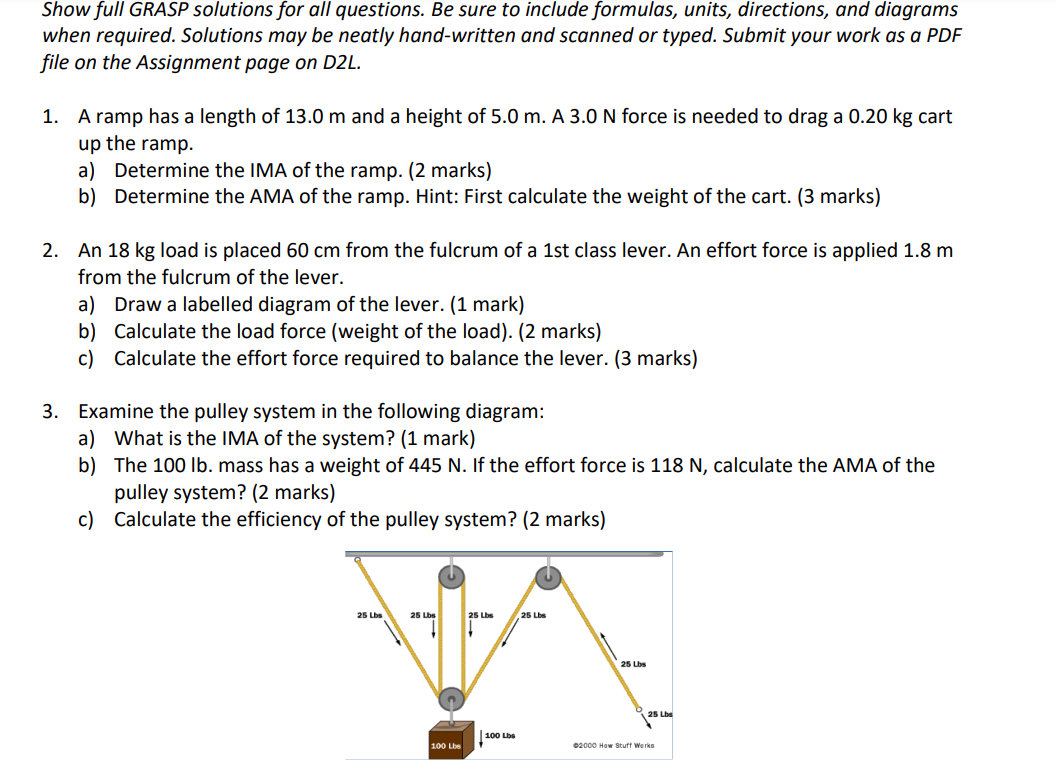 Solved Show full GRASP solutions for all questions. Be sure | Chegg.com