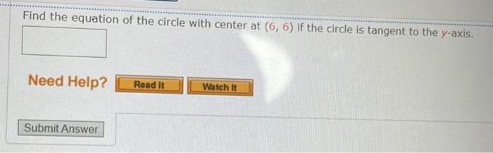 Solved Find The Equation Of The Circle That Passes Through