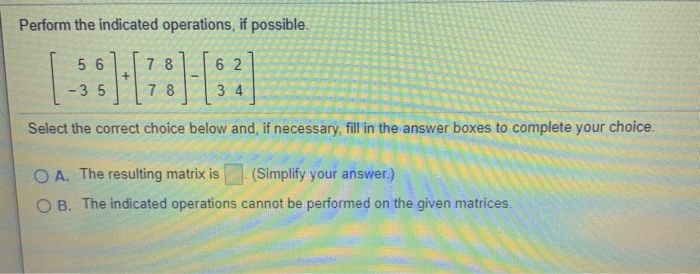 Solved Find The Size Of The Matrix Determine If It Is A