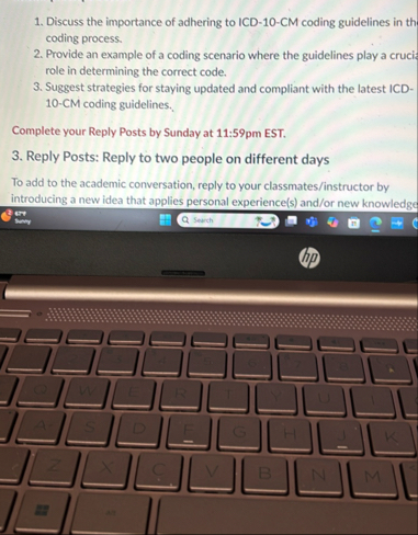Solved Discuss the importance of adhering to ICD-10-CM | Chegg.com