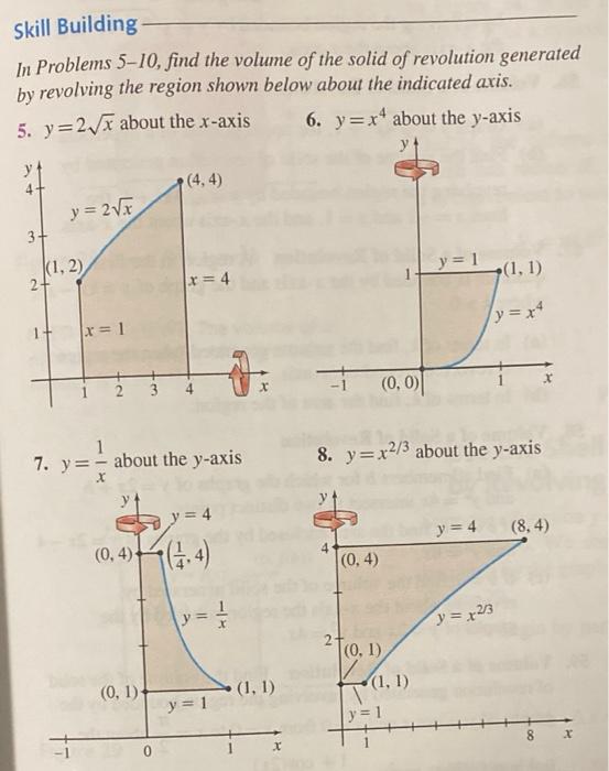 Solved Skill Building In Problems 5-10, find the volume of | Chegg.com