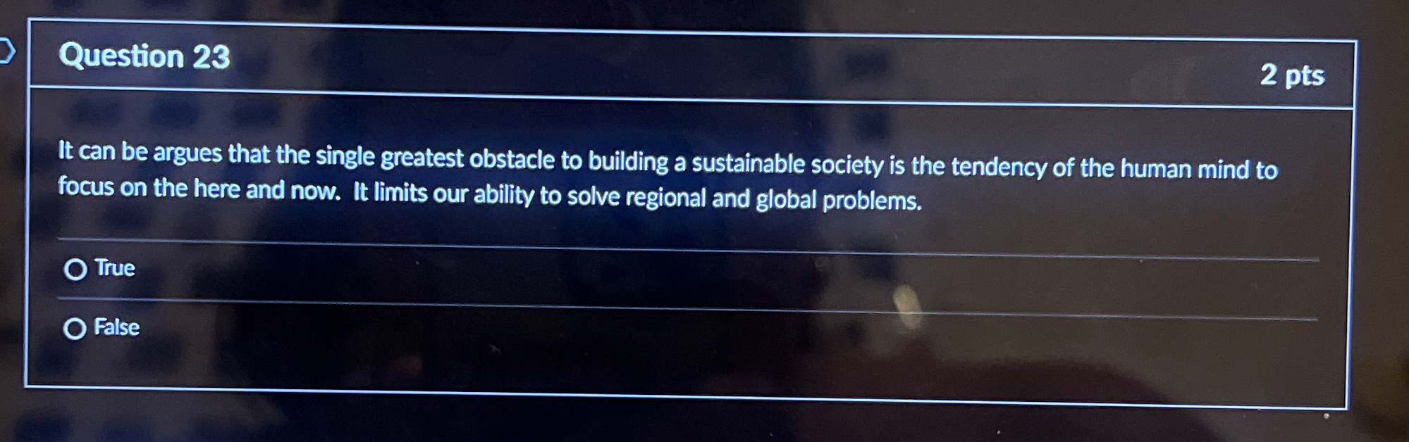 Solved Question 232 ﻿ptsIt can be argues that the single | Chegg.com