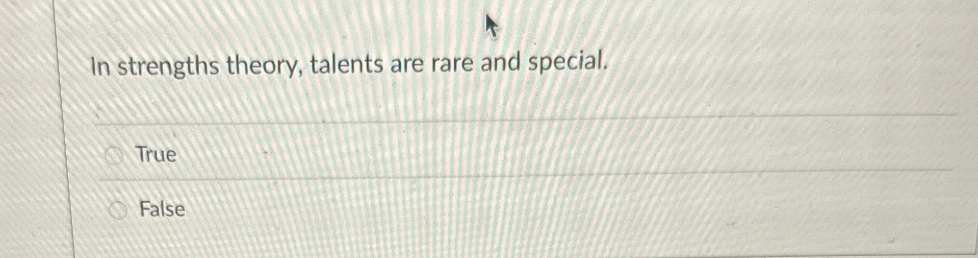 Solved In strengths theory, talents are rare and | Chegg.com