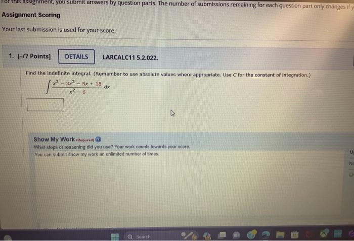 Solved ssignment Scoring our last submission is used for | Chegg.com