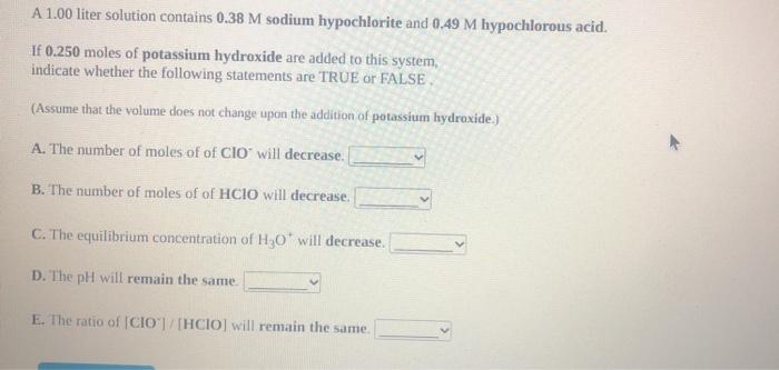 Solved A 1 liter solution contains 0.557 M hydrocyanic acid | Chegg.com