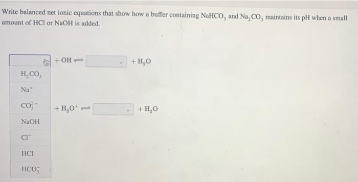 Solved Which of the following pairs of chemicals will | Chegg.com
