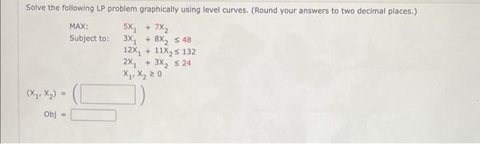 Solved Solve the following LP problem graphically using | Chegg.com