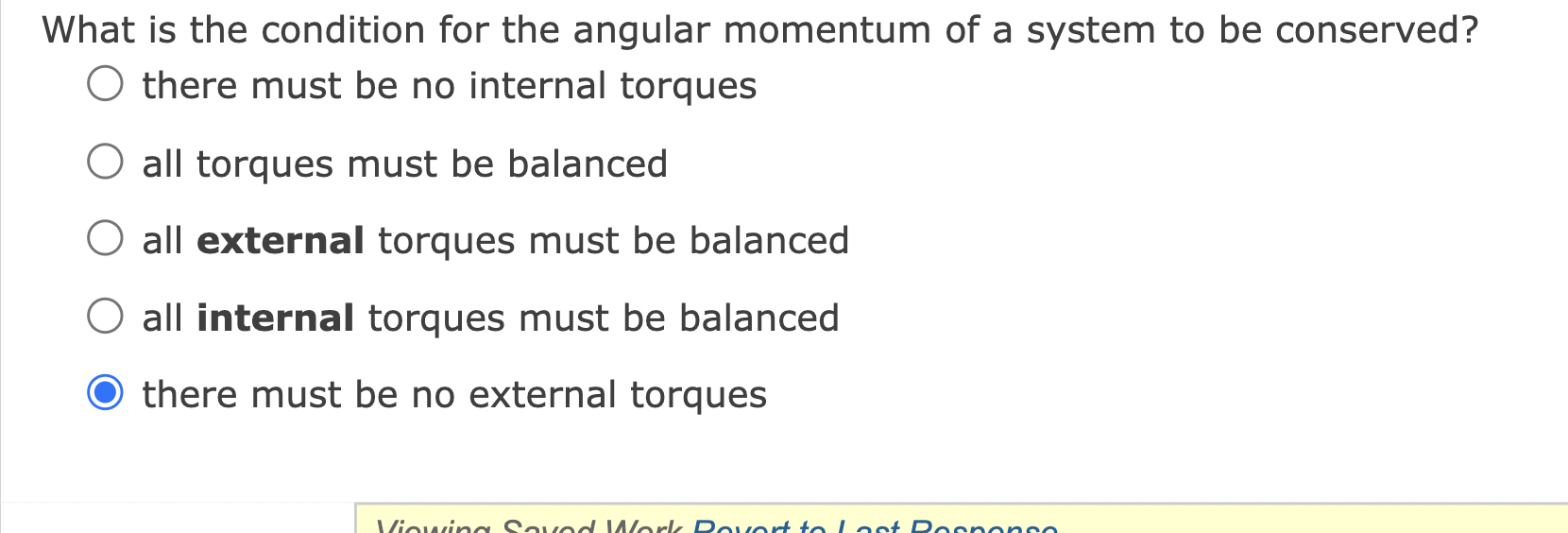 Solved What is the condition for the angular momentum of a | Chegg.com