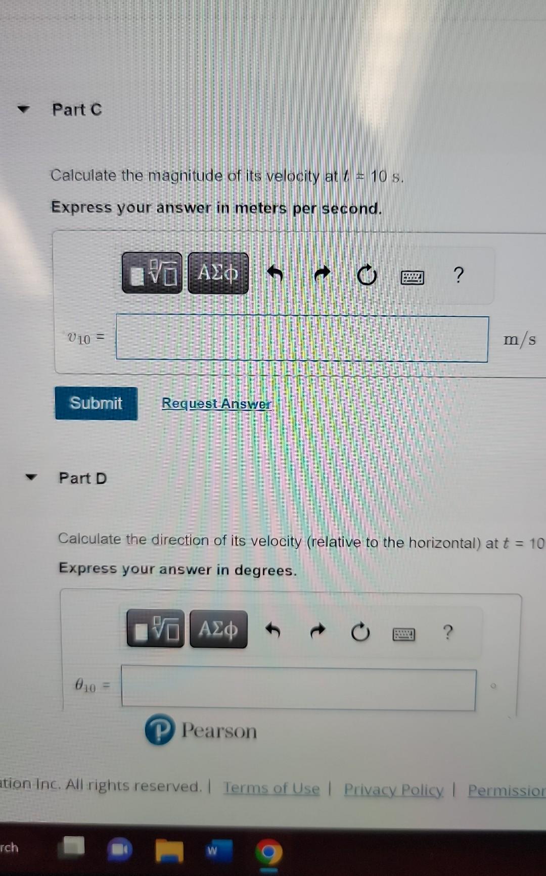 [Solved]: please help A projectile is fired at an an