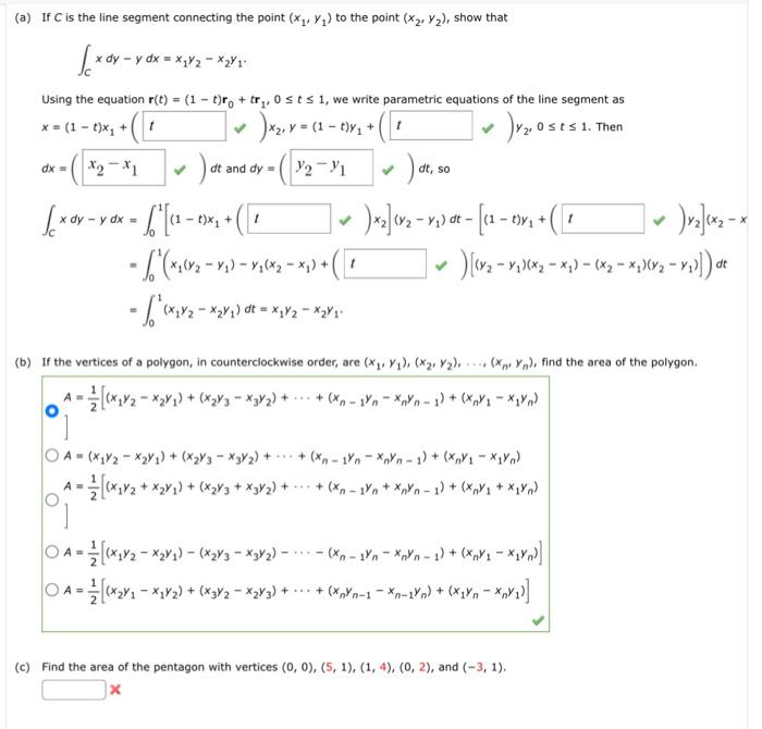 Solved (a) If C is the line segment connecting the point | Chegg.com