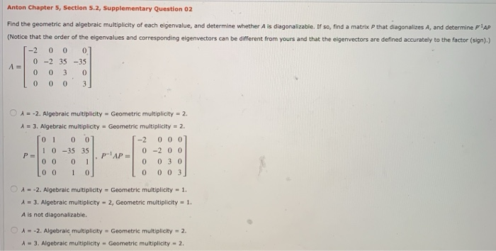 Solved Anton Chapter 5, Section 5.2, Supplementary Question | Chegg.com