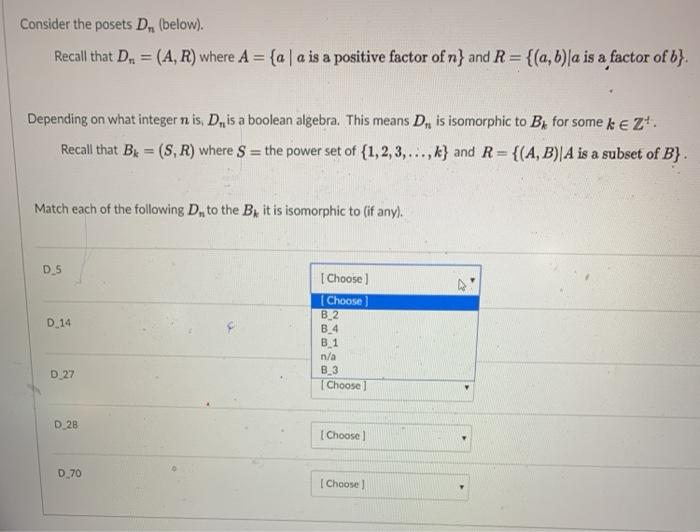 Solved Consider the posets whose Hasse diagrams are given | Chegg.com