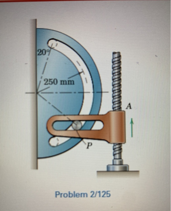 Solved 2/125 In the design of a timing mechanism, the motion | Chegg.com