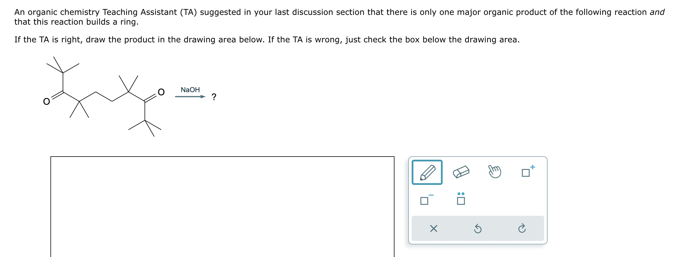 Solved An organic chemistry Teaching Assistant (TA) | Chegg.com