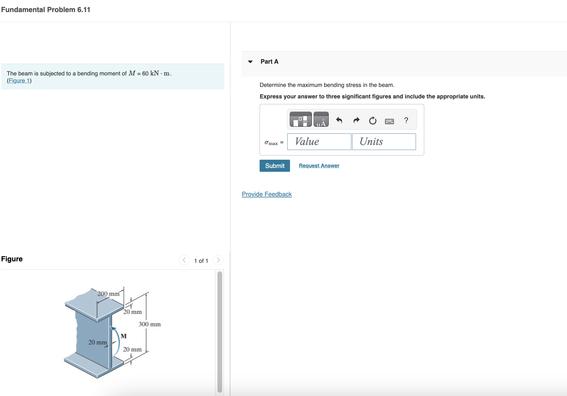 Solved The beam is ﻿subjected to ﻿a bending moment | Chegg.com