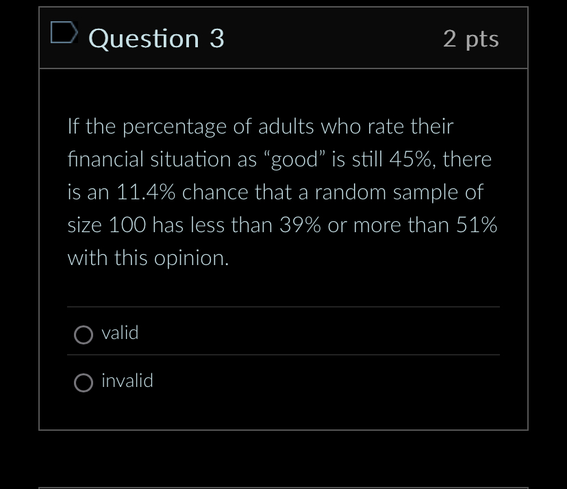 Solved Question 32 ﻿ptsIf the percentage of adults who rate | Chegg.com