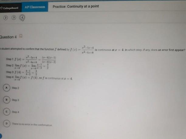 Solved A Student Attempted To Confirm That The Function F Chegg