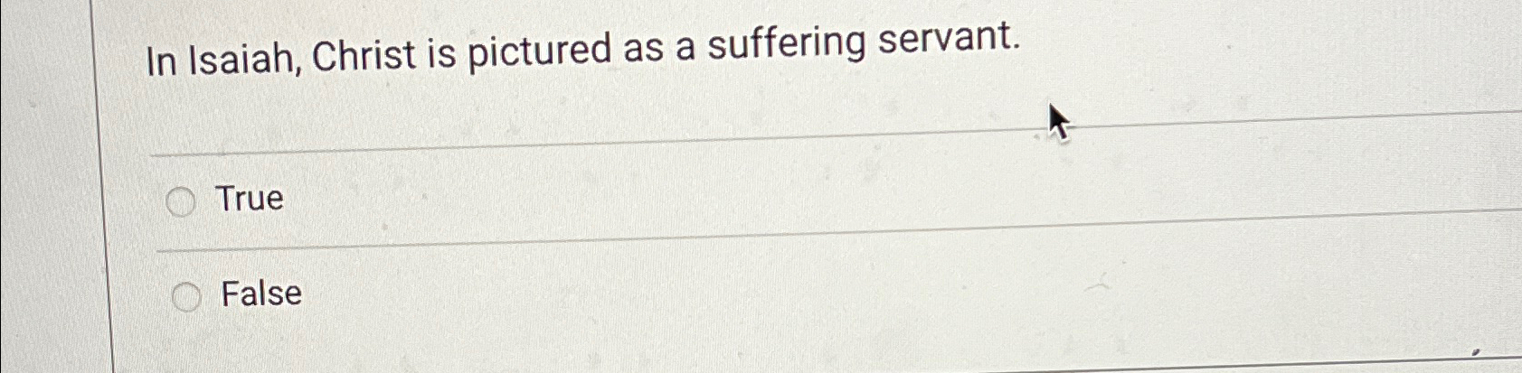 Solved In Isaiah, Christ is pictured as a suffering | Chegg.com