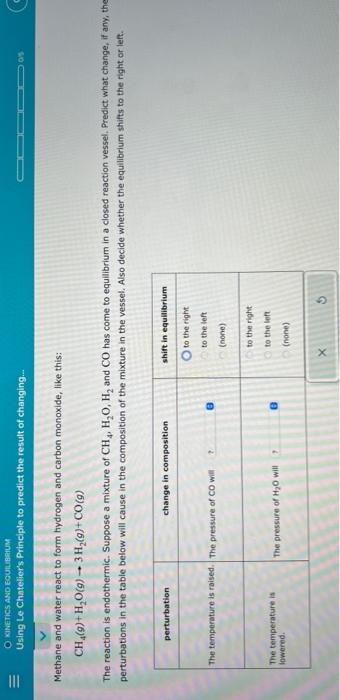 Methane and water react to form hydrogen and carbon | Chegg.com
