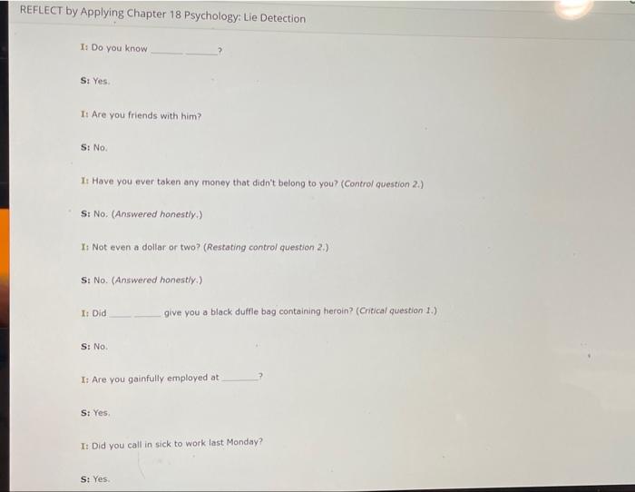 Solved The polygraph test is used widely in a variety of | Chegg.com