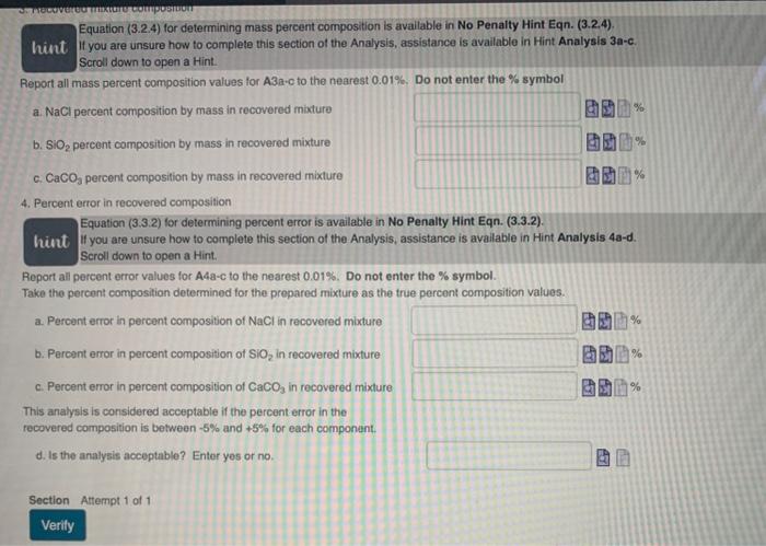 Solved Equation (3.3.1) for determining sample mass (ms) | Chegg.com