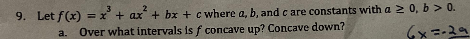 Solved Let f(x)=x3+ax2+bx+c ﻿where a,b, ﻿and c ﻿are | Chegg.com