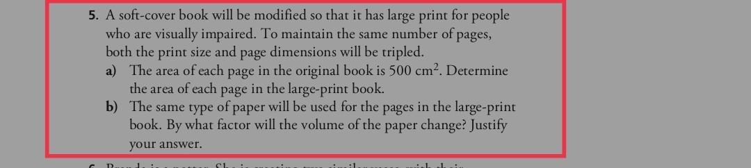 Solved 5. A soft-cover book will be modified so that it has | Chegg.com