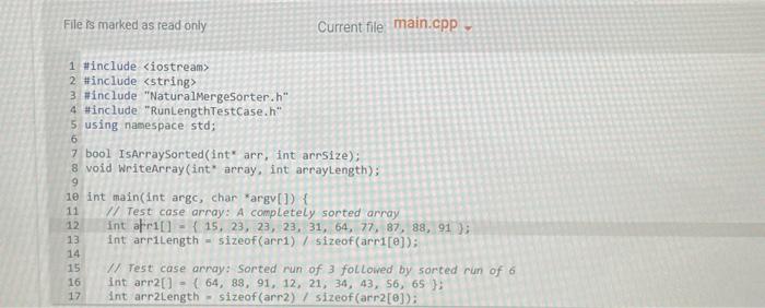 Solved File is marked as read only Current file: | Chegg.com