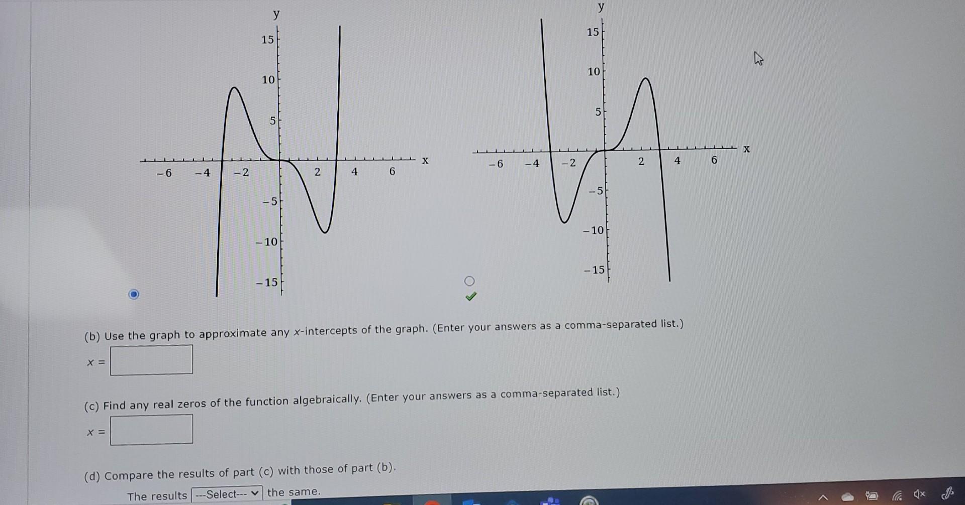 Solved Consider the following. y=51x5−59x3 (a) Use a | Chegg.com