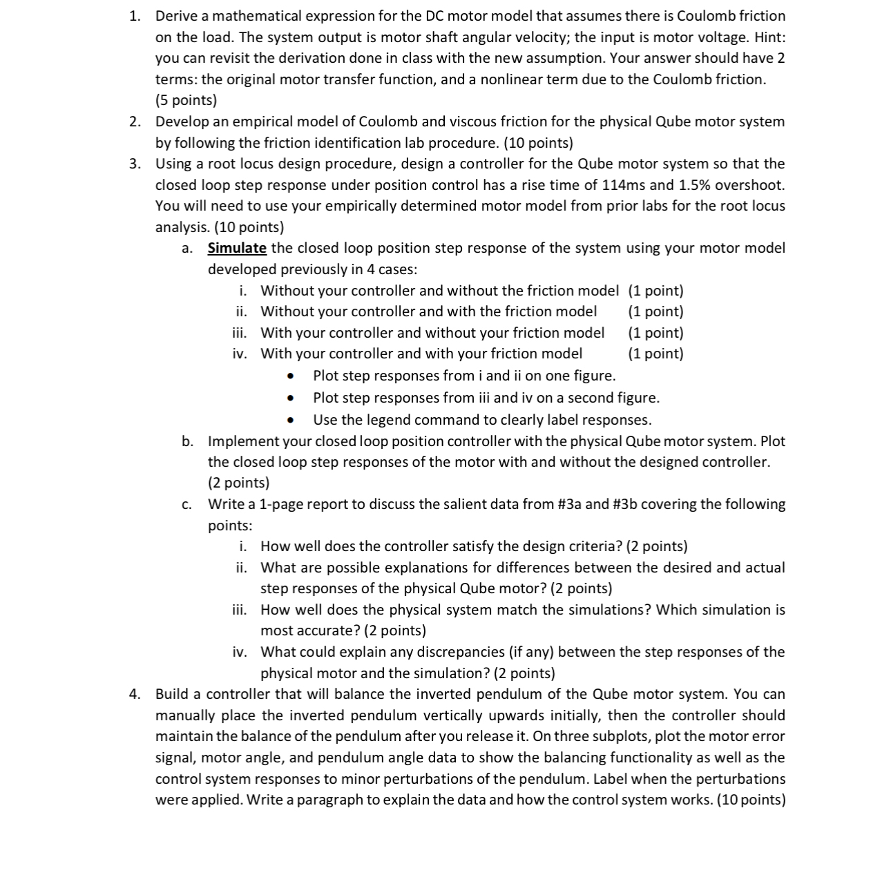Solved Derive a mathematical expression for the DC motor | Chegg.com