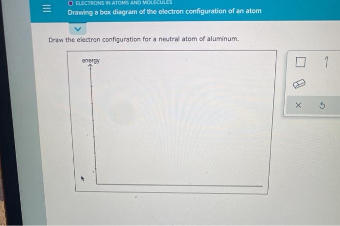 Solved O ELECTRONS IN ATOMS AND MOLECULES Drawing a box | Chegg.com
