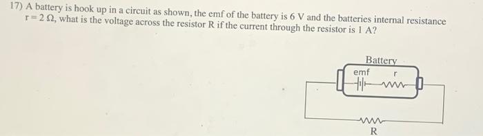 Solved 20) The figure shows a simple RC circuit consisting | Chegg.com