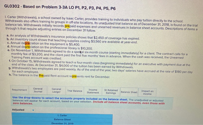 GL0302 - Based on Problem 3-3A LO P1, P2, P3, P4, P5, | Chegg.com
