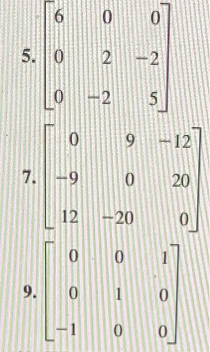Solved Sec 8.3#,5,7,9 (Find the given matrix is symmetric | Chegg.com